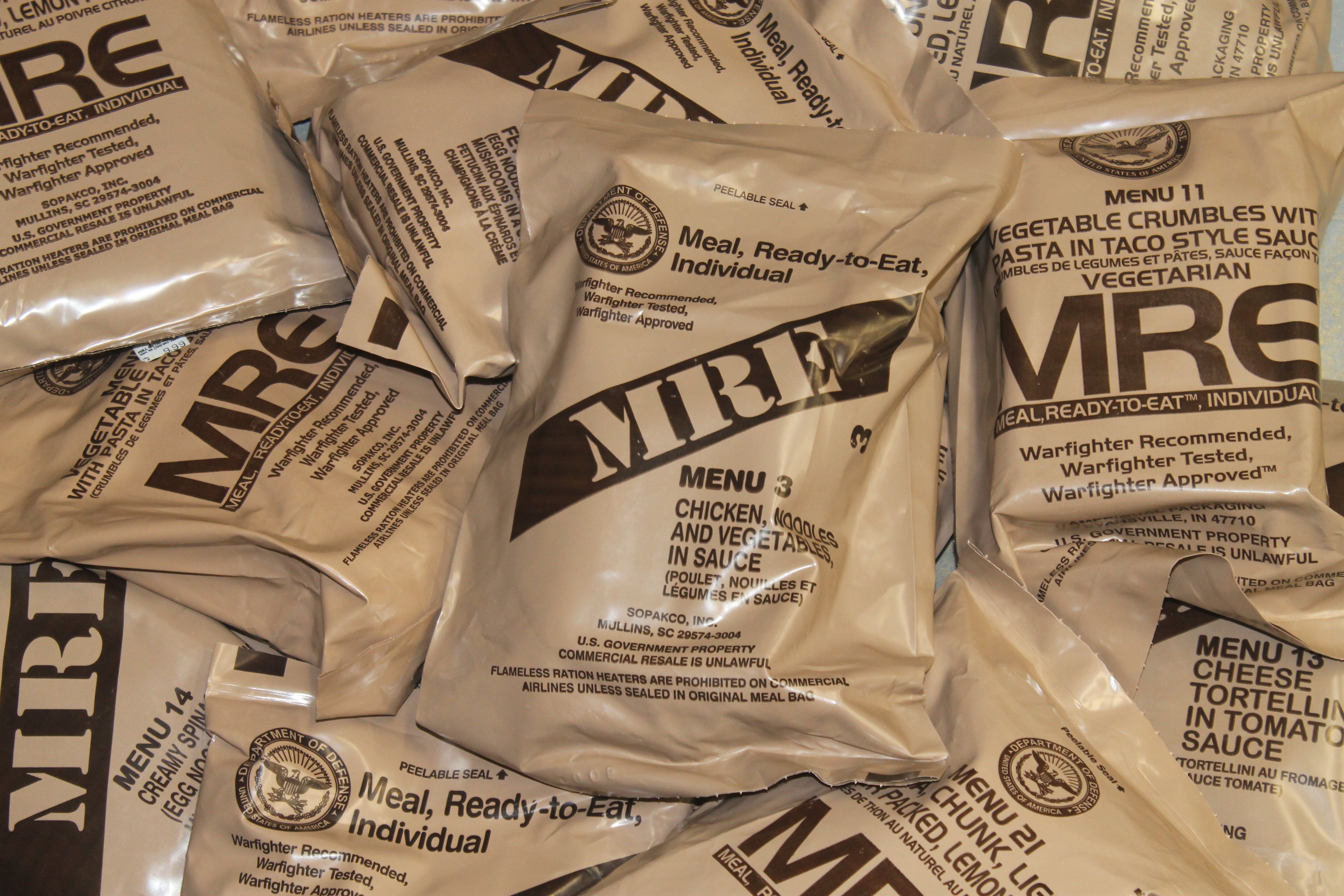 USGI Military MRE Case of 12